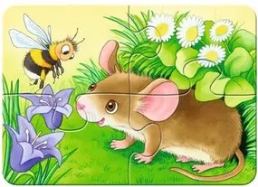 Ravensburger Moje první puzzle Roztomilá zahradní zvířátka 2/4/6/8 díl