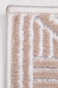 Koberec BUTIK 380 krémový / hnědý