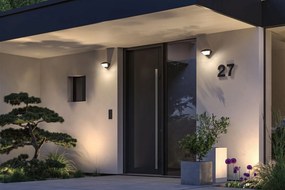 P 94864 LED venkovní nástěnné svítidlo Smart Home Zigbee 3.0 Skyla pohybové čidlo neláká hmyz IP44 226x164mm CCT 10W 230V antracit hliník - PAULMANN