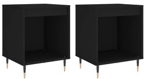 Noční stolky 2 ks černé 40 x 35 x 50 cm kompozitní dřevo