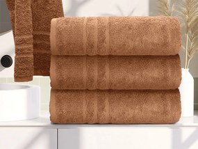 Osuška Comfort 70 x 140 cm hnědá, 100% bavlna