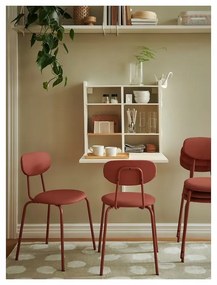KUCHYŇSKÁ POLSTROVANÁ ŽIDLE IKEA OSTANO červenohnědá