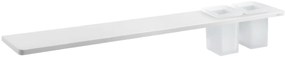 Sapho Abeline - Polička se sklenkami, délka 80 cm, matná bílá AE802-0101-01