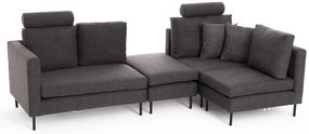 Hannah Home Modulová pohovka MINO antracitová 825BLC1725