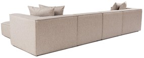 Hanah Home Pohovka SORA s pufem béžová 430 cm