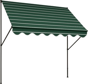 Angerer svorková markýza (zelená s béžovými pruhy, šířka 300 cm)