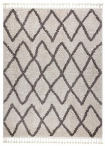 Kusový koberec Shaggy Beni krémový 80x150cm