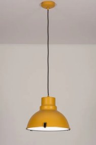 Závěsné žluté retro svítidlo Yellowbruin