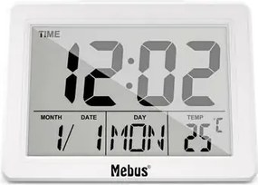 Mebus 25738 Quartz Alarm Clock / Budík / 3 x AAA