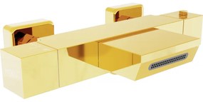 Mexen Cube termostatická vanová baterie, Zlatá - 77360-50