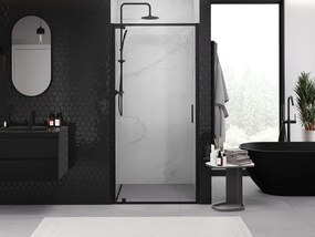 Mexen Exo sprchové dveře otočné 100 cm, transparentní, černé - 8181-100-000-70-00