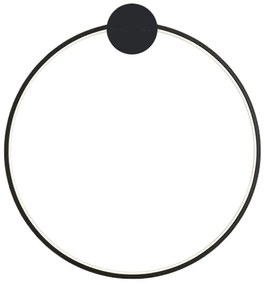 Toolight Toolight, LED nástěnné svítidlo 50cm, 4000K, 23W, APP1389-CW BLACK, černá matná, OSW-00915