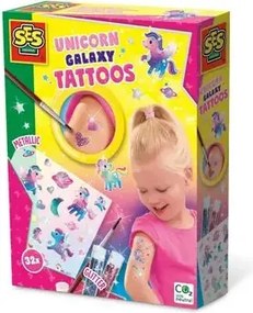 SES GALAXY - tetování jednorožci 32ks / od 5 let