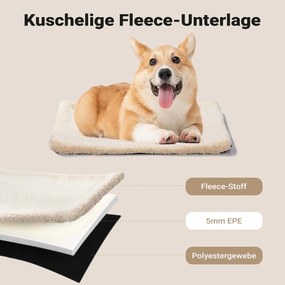 Přepravní box fudajo – 60 × 42 × 44 cm, šedá (63350)