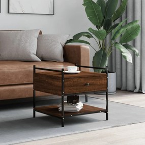 vidaXL Konferenční stolek 50 x 50 x 50 cm kompozitní dřevo [833968] Barva: hnědý dub