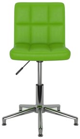 vidaXL 3087663 Marketos Swivel Dining Chair Green Faux Leather (334404)