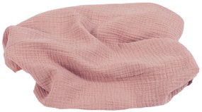 BABYMATEX Přikrývka bavlněná Muslin světle růžová 120x80 cm