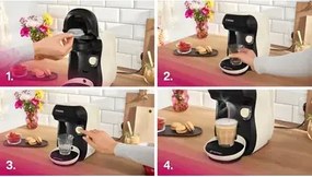 BOSCH Tassimo TTAS107E černá, bílá / kapslový kávovar / 1400 W / 700 m