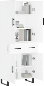 Skříň highboard bílá 69,5 x 34 x 180 cm kompozitní dřevo 3198169
