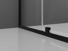Mexen Exo sprchové dveře otevírací 110 cm, transparentní, černé - 819-110-000-70-00