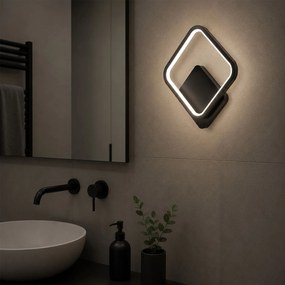 Toolight Rea, Nástěnné LED svítidlo LHJ122-W Černé, OSW-03276