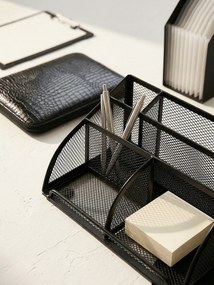 Sinsay - Stolní organizér s přihrádkami - černá