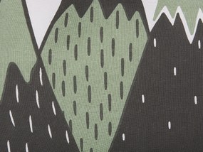 Dětský polštář  hory 60 x 50 cm zeleno-černý INDORE Beliani