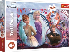 TREFL PUZZLE Frozen 2 Sesterské dobrodružství skládačka 41x27,5cm 160 dílků tr115374