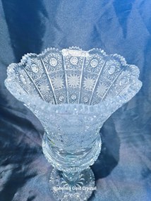 Broušená váza "pohár" - 36 cm