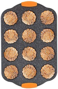 BERLINGERHAUS Forma na muffiny 12 ks silikonové rukojeti 41 x 27 x 3 cm Granit Diamond Line BH-1138
