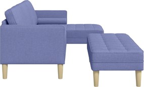 Set pohovek 2 ks Modrá džínovina Polyester 3329262
