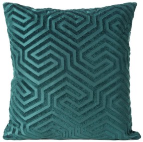 DEKORAČNÍ POVLAK NA POLŠTÁŘ PIERRE CARDIN INGA 40X40 CM TMAVĚTYRKYSOVÁ