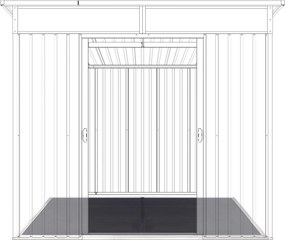 Podlaha BBFL-4 pro zahradní domek BestBerg ZDSL-4 / 168 x 216 cm / černá