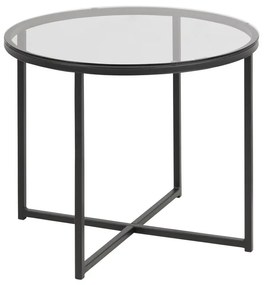 Stylový konferenční stolek Aimilios kouřová / černá