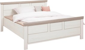 XXXLutz POSTEL, 140/200 cm šedá, bílá Hom`in - Jednolůžkové postele - 000003000116