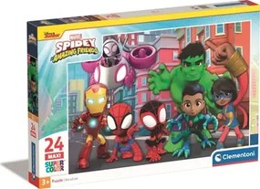 Clementoni PUZZLE Spidey a jeho úžasní přátelé MAXI / 24 dílků / od 3