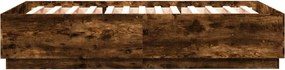 Rám postele kouřový dub 120 x 200 cm kompozitní dřevo 3209713