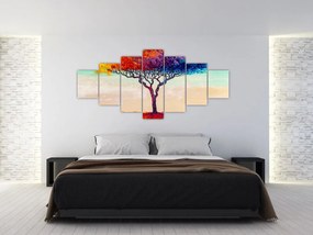 Obraz malovaného stromu (210x100 cm)