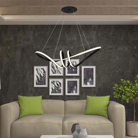 LED Solution Černé závěsné LED svítidlo designové 72cm 24W 8010