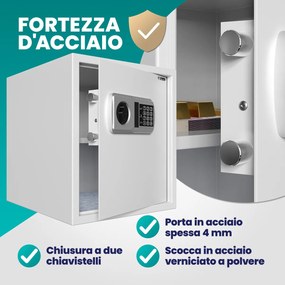 Deuba Elektrický trezor 35×40×40 cm s 4mm dveřmi a bateriemi