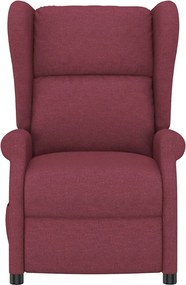 Elektrické polohovací křeslo ušák vínové textil 3098322