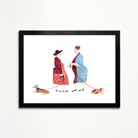Kateřina Coufalová | Na procházce Rám: Černý, Velikost: 30 x 20 cm