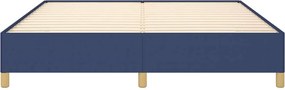 Rám postele s boxspringem modrý 180 x 200 cm textil 3120983