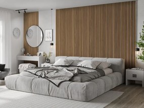 Mexen Lam-B, akustické stěnové lamely 275 × 30 cm, HDF deska 4 mm, technická dýha, ořech světlý, S100-275307-3015-017