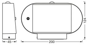 Ledvance-LED Solární nástěnné svítidlo se senzorem ENDURA STYLE LED/4W/3,7V IP44