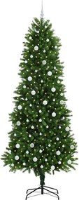 Vánoční stromeček s 300 LED diodami s stojanem Zelená 240 cm PE 3396352