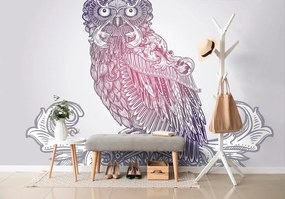 Samolepící tapeta éterická chytrá sova - 300x200 cm