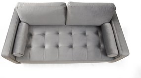 Designová sedačka Jarmaine 175 cm světle šedá