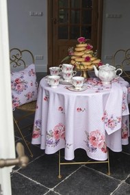 Růžová bavlněná chňapka - rukavice s růžemi Dotty Rose - 18*30 cm