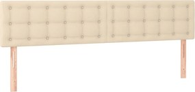Box spring postel s matrací krémová 120x190 cm textil 3270388